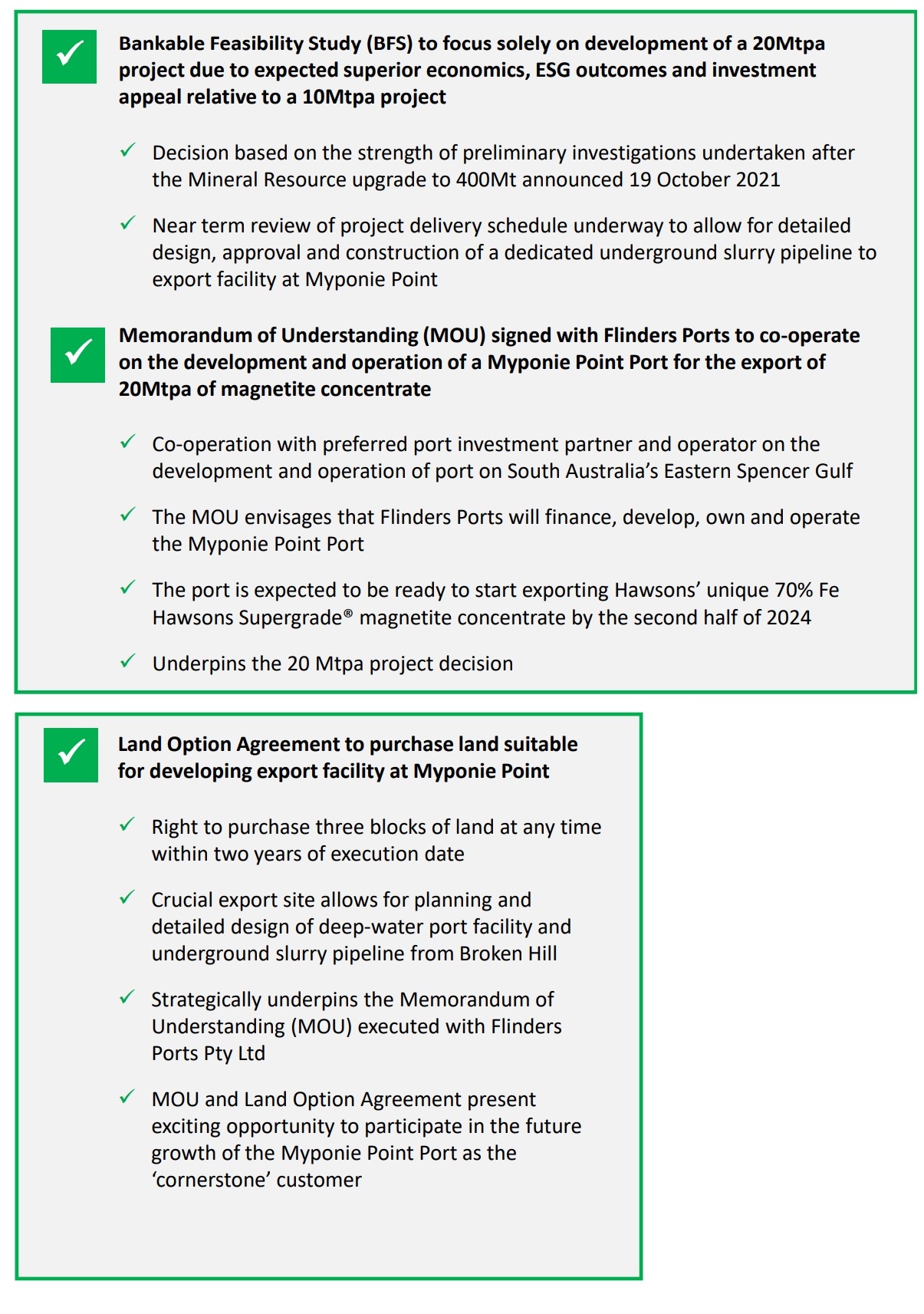 Hawsons Iron has a clear pathway to produce high-grade iron for ...