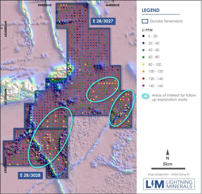 Lightning Minerals identifies three large lithium target areas and REE ...