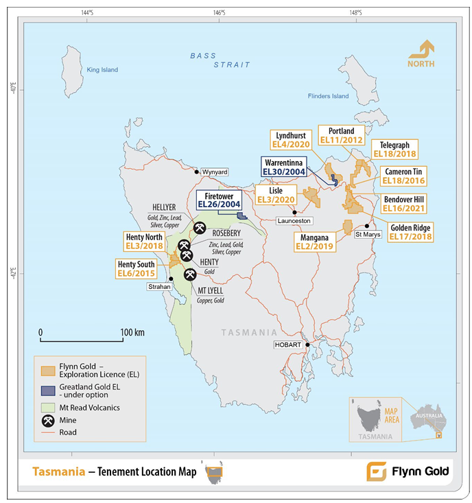 Flynn Gold bolsters Tasmanian portfolio by exercising option on ...