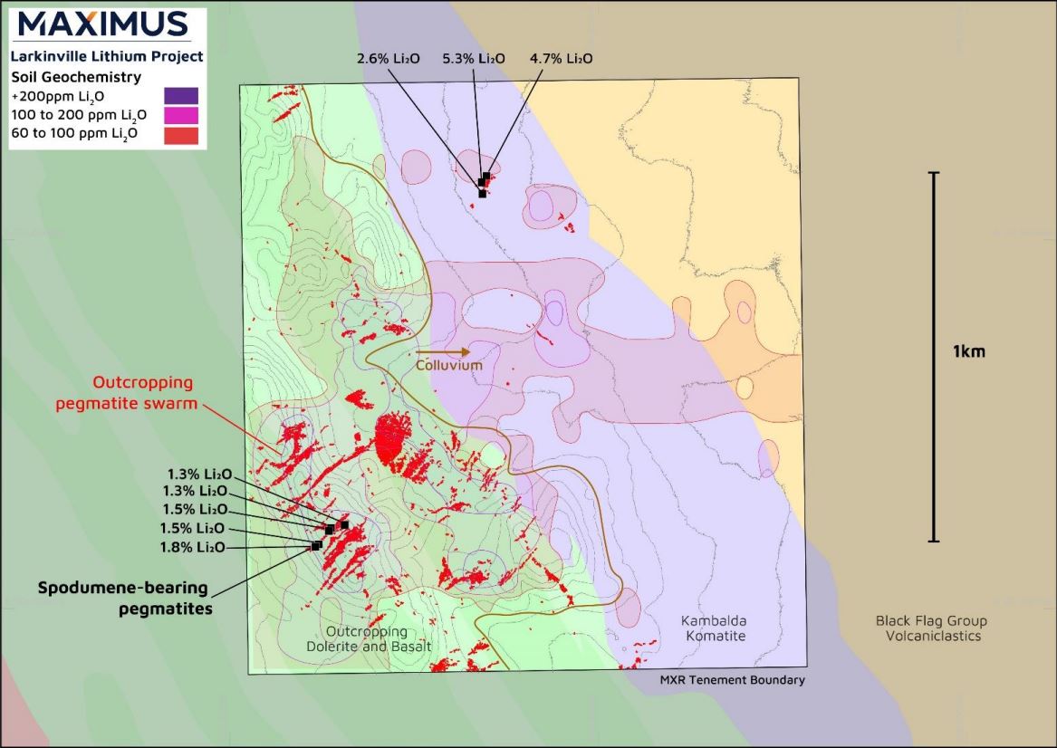 Maximus Resources discovers lithium in pegmatites up to 1.76% at ...