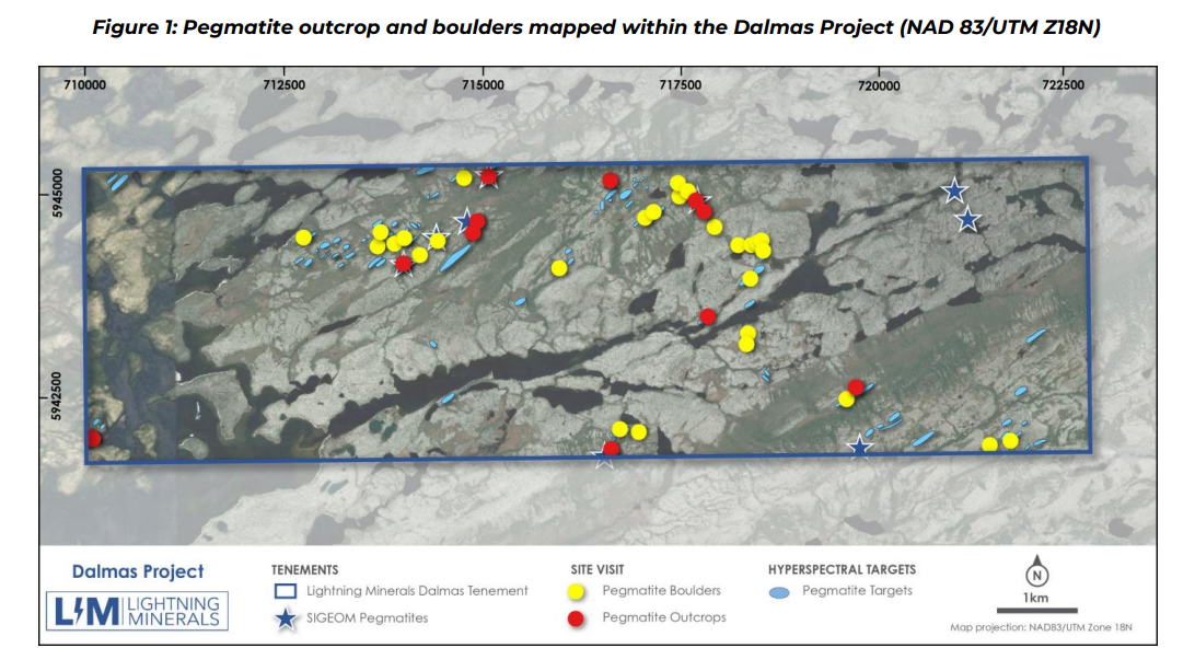 Lightning Minerals moves forward with exploration at Dalmas and Hiver ...