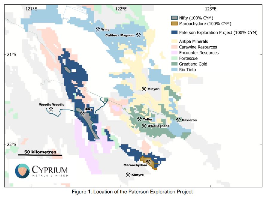 Cyprium Metals assumes full ownership of Paterson Exploration Project ...