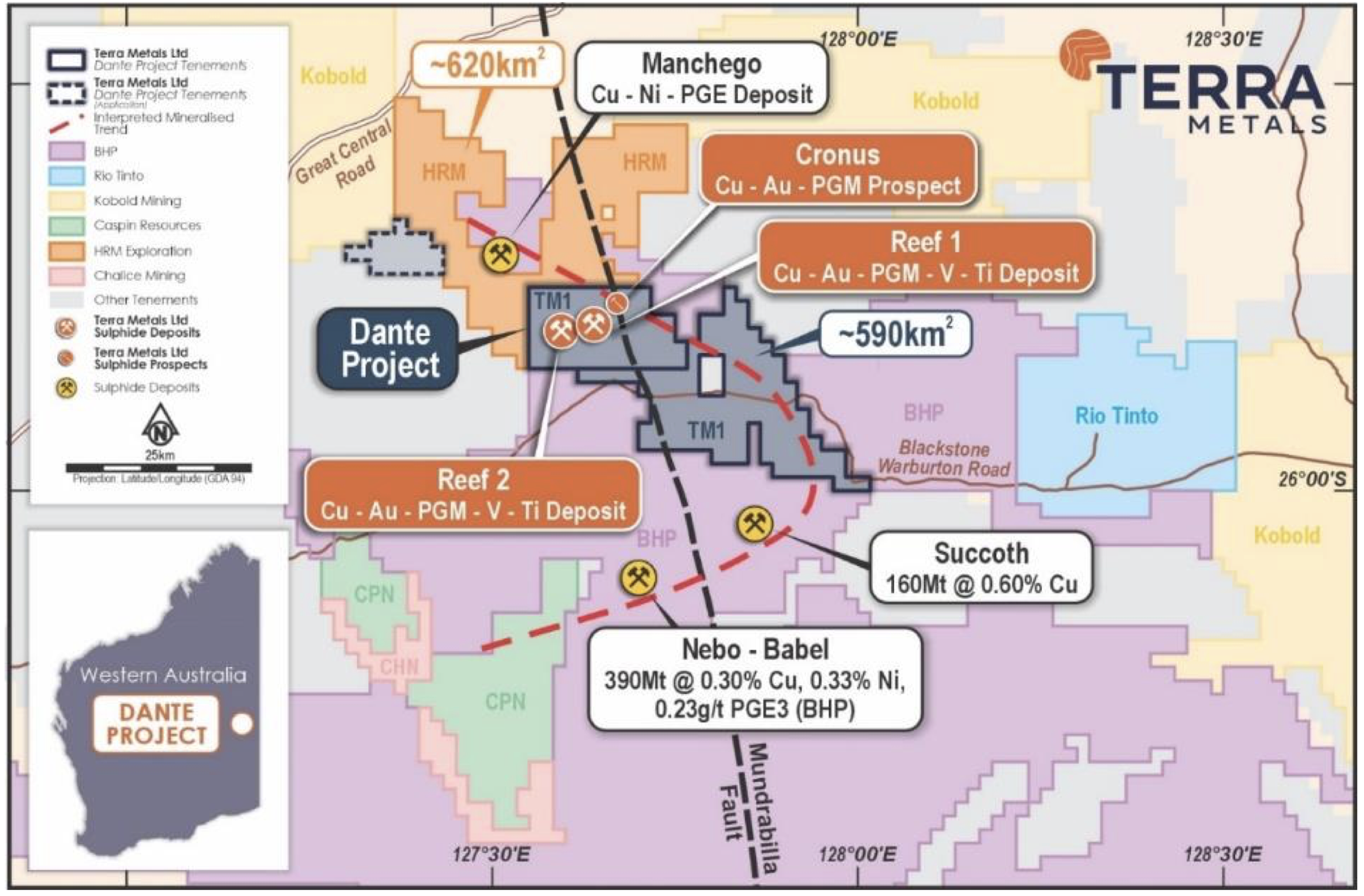 Terra Metals acquires HRM Exploration, consolidating Dante Project ...