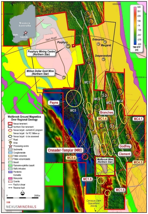 Nexus Minerals reports significant expansion at Wallbrook Gold Project ...