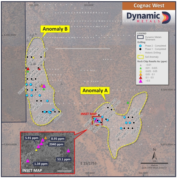 Dynamic Metals completes Phase 2 drilling at Cognac West gold prospect ...