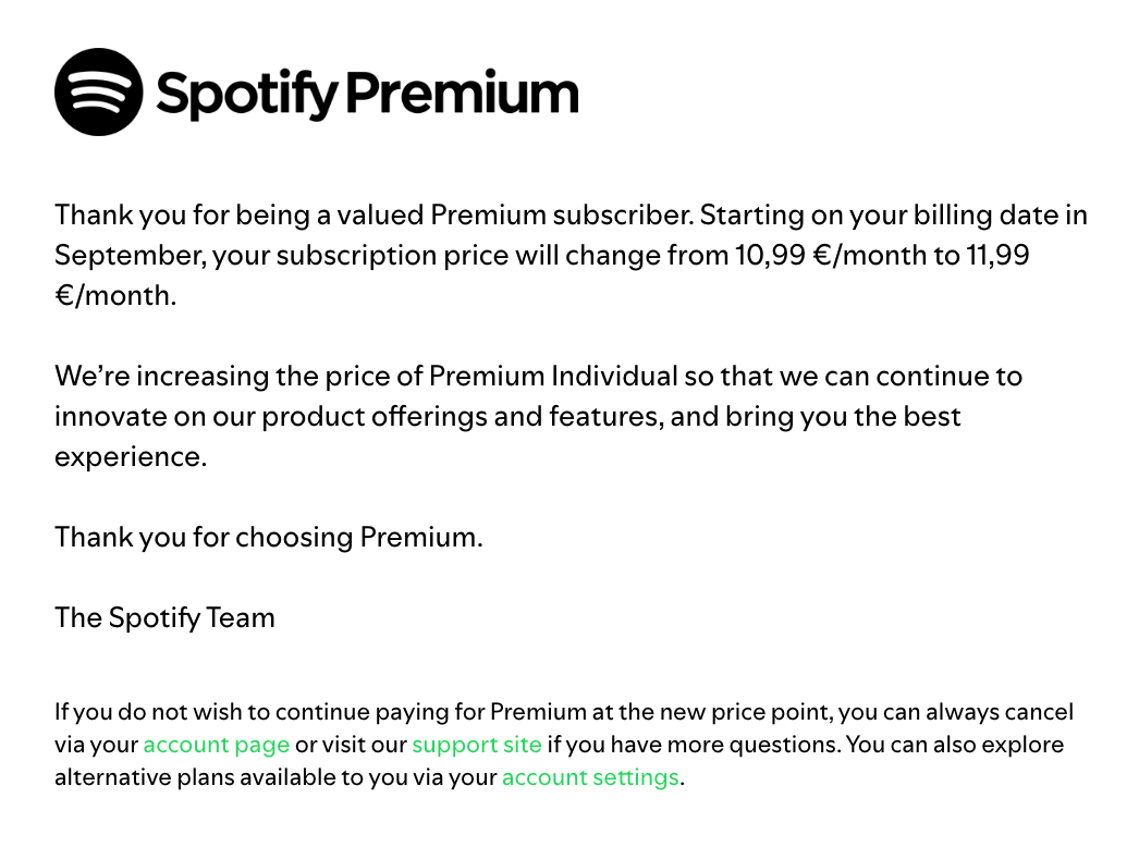 Spotify raises subscription prices for third time in three years | NYSE ...