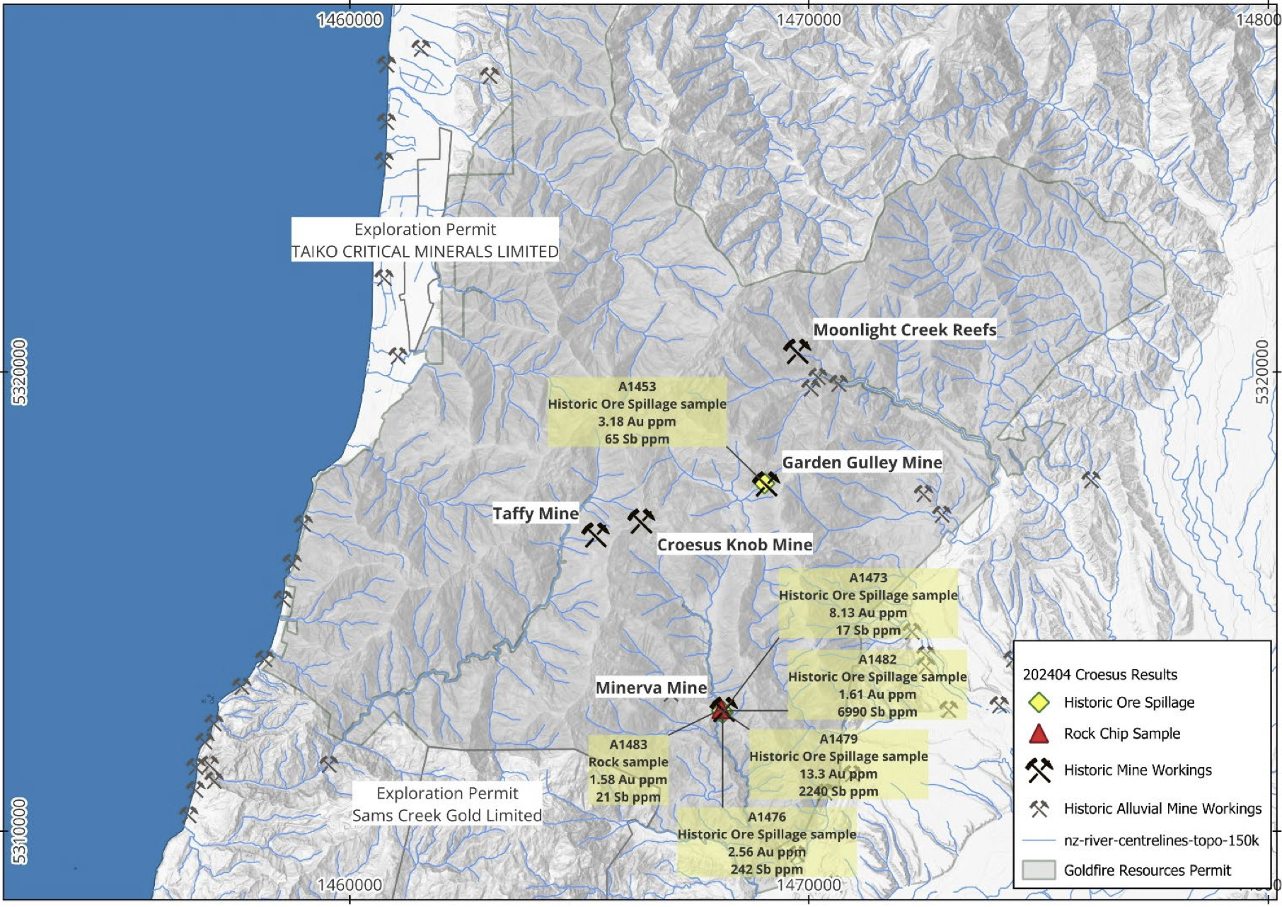 Critical Resources confirms gold-antimony system at Croesus with assays ...