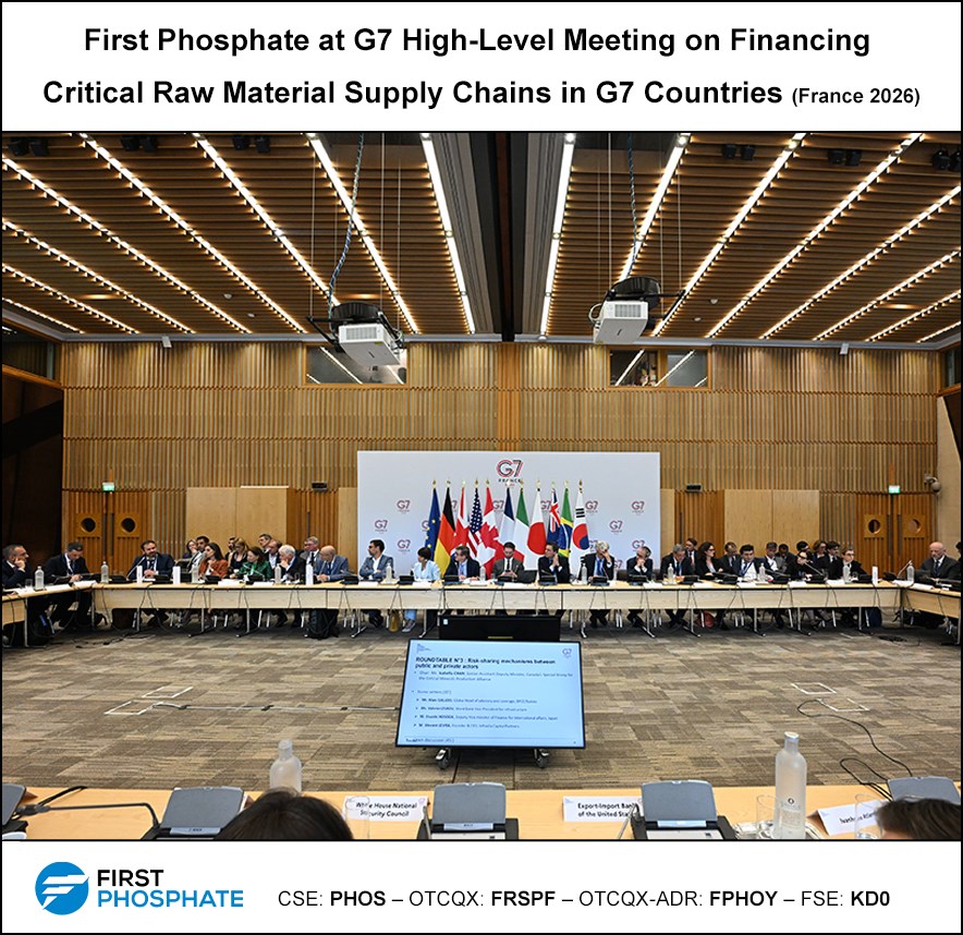 First Phosphate secures new investment and offtake agreements at G7 ...
