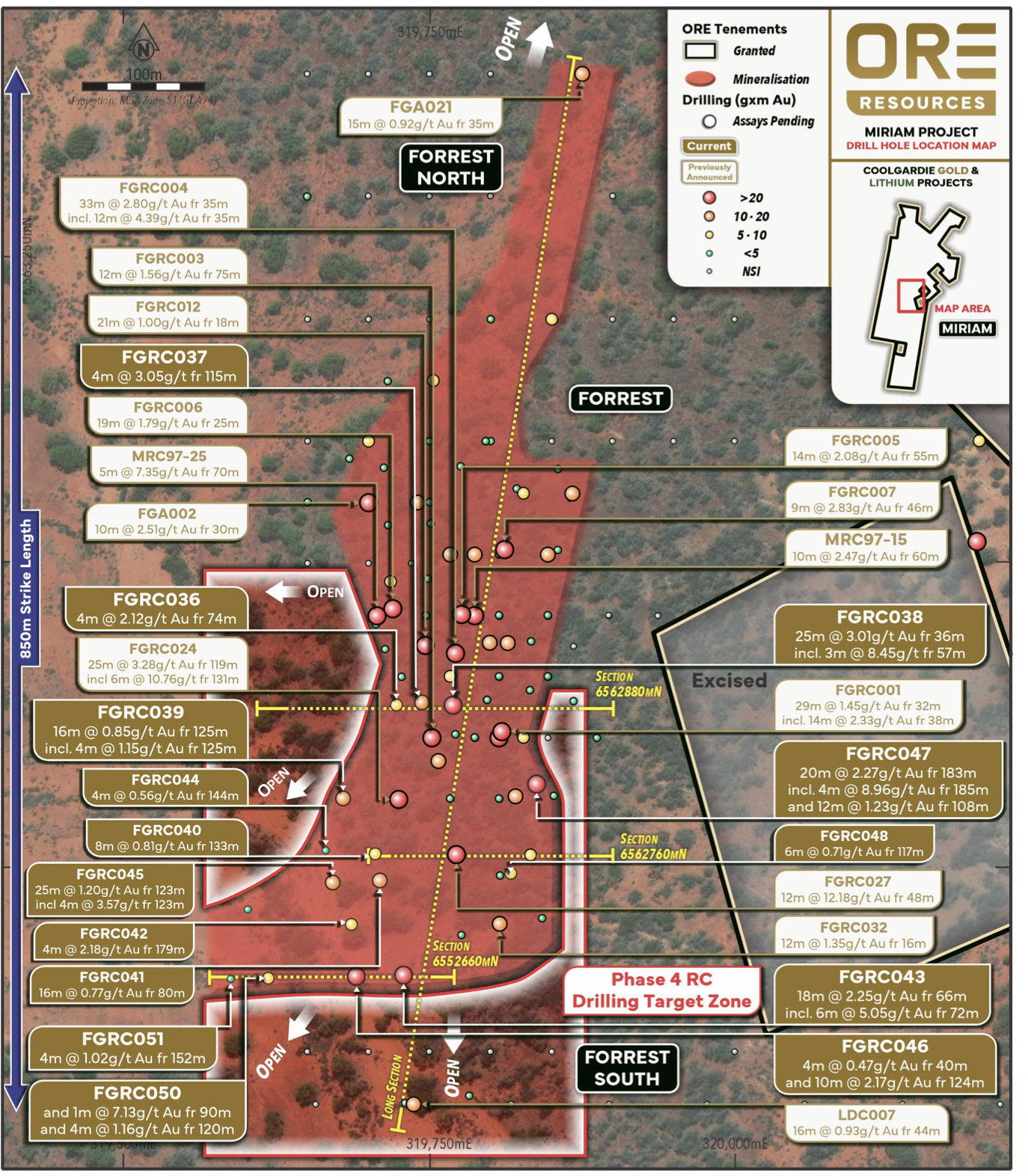 Ore Resources extends Forrest gold lodes at Miriam after Phase 3 RC ...