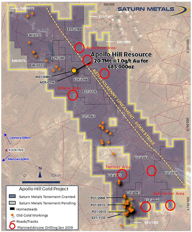 Saturn Metals begins aircore drilling at Apollo Hill Gold Project in ...