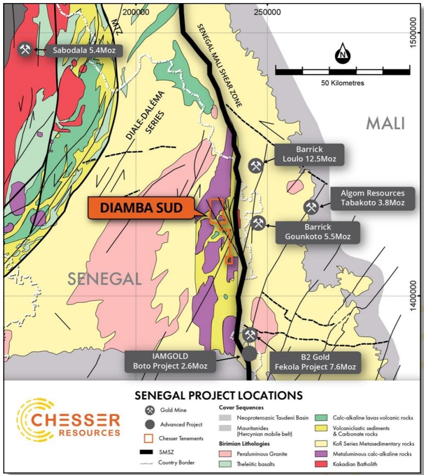 Chesser Resources confirms high-grade gold discovery at Diamba Sud ...