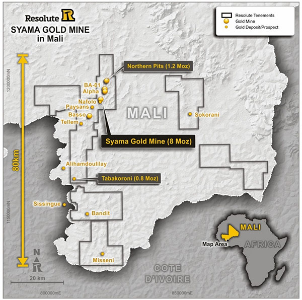 Resolute Mining Tabakoroni resource supports underground gold mine ...