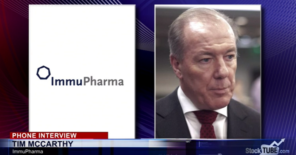 ImmuPharma PLC's Tim McCarthy talks about the “fantastic reaction” in ...