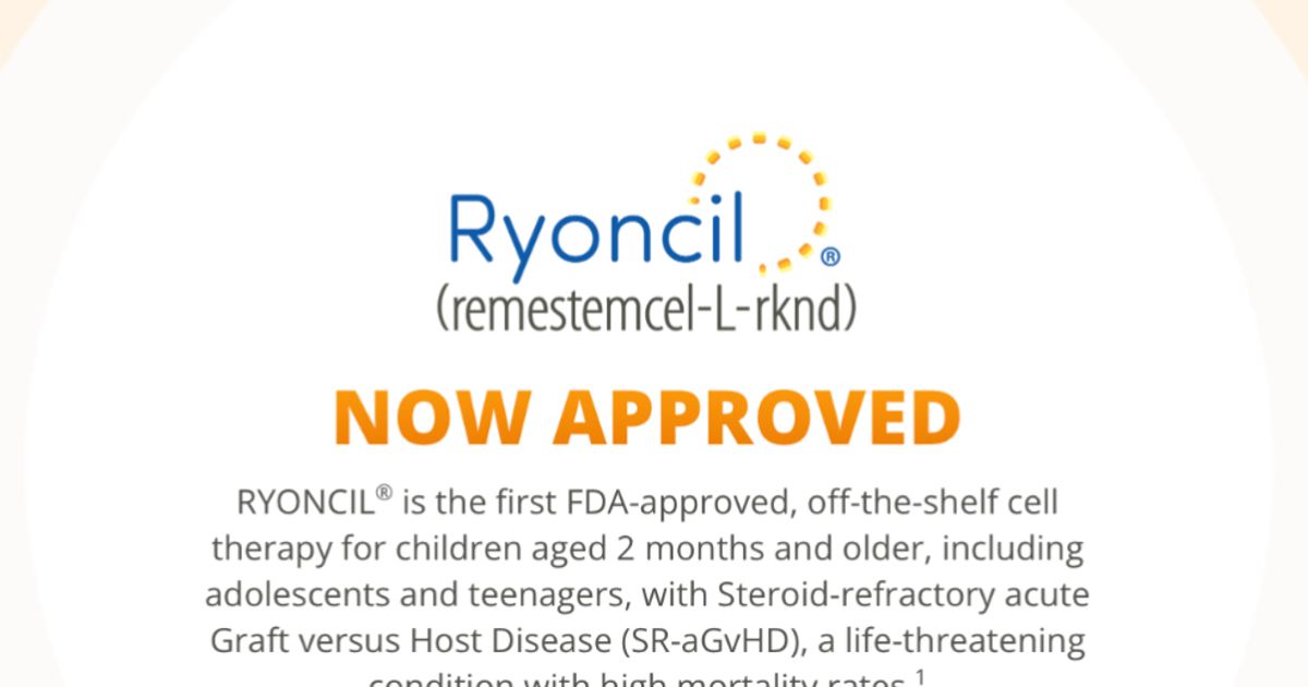 10-bagger Mesoblast secures FDA approval for RYONCIL® as first MSC ...