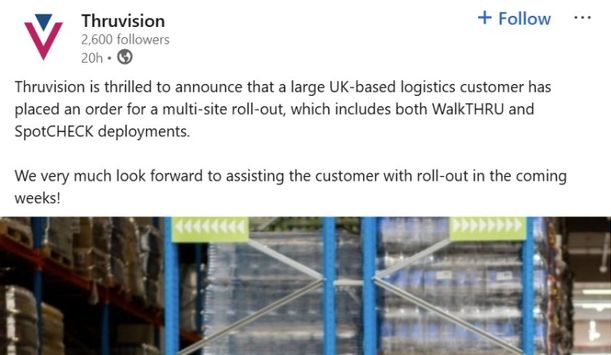 Thruvision’s shares surge 33% after LinkedIn post, but silence on RNS keeps market guessing ...