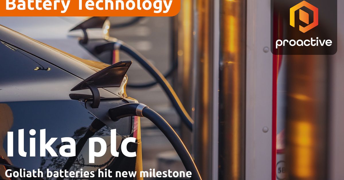 Ilika CEO Graeme Purdy on new scale-up milestone for Goliath battery | AIM:IKA, OTCQX:ILIKF
