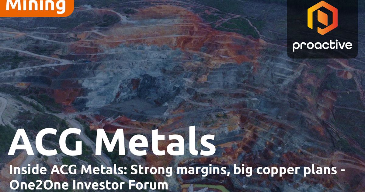 Inside ACG Metals: strong margins, big copper plans - One2One Investor ...