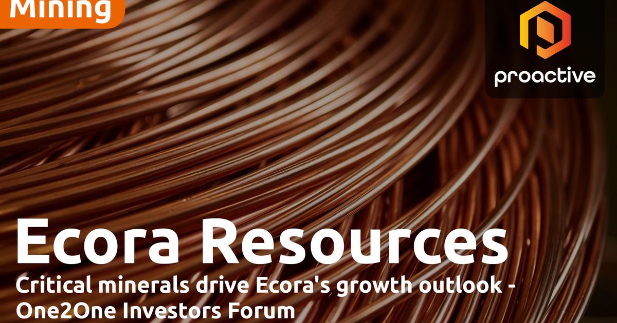 Ecora Resources: Critical minerals drive growth - One2One Investors Forum | LSE:ECOR, TSX:ECOR ...