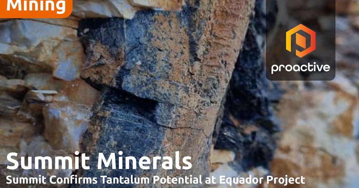 Dr Matthew Cobb talks next steps at Summit Minerals' Equador Niobium ...