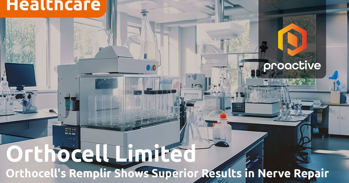 Orthocell study shows Remplir outperforms traditional suture-only nerve ...