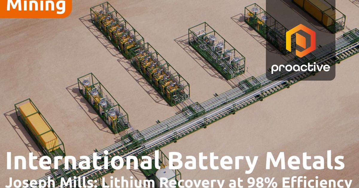 International Battery Metals CEO touts DLE technology and readiness for ...