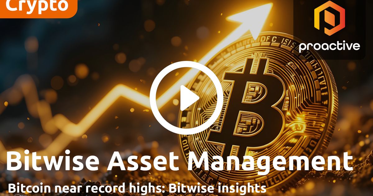 Bitwise Asset Management on Bitcoin near record highs, reduced ...