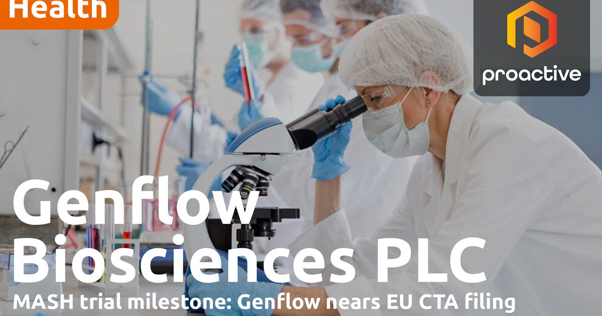 Genflow Biosciences CEO discusses positive progress in lead longevity ...