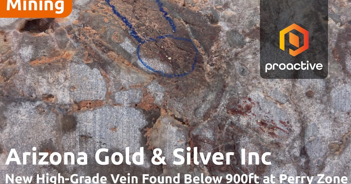 New High-Grade vein found below 900ft at Perry Zone on Philadelphia ...