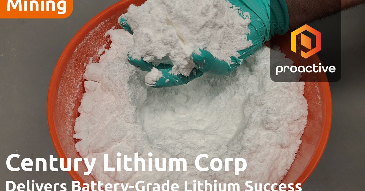 Century Lithium celebrates milestone as its Lithium powers commercial ...