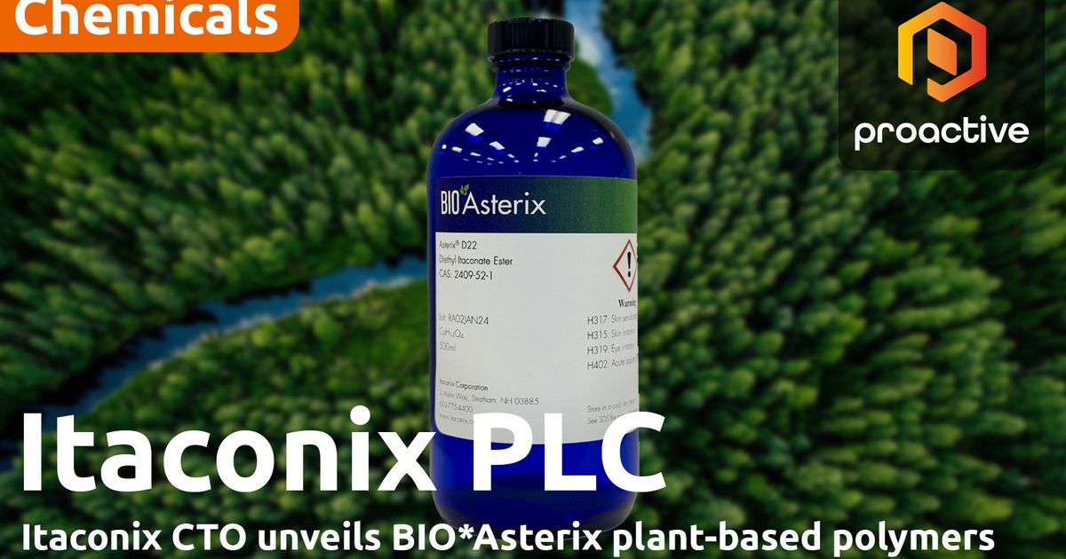 Itaconix introduces new plant-based polymers breakthrough, BIO*Asterix ...