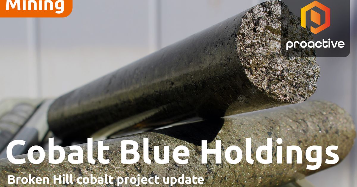 Cobalt Blue: Broken Hill Cobalt Project update | ASX:COB, OTC:CBBHF