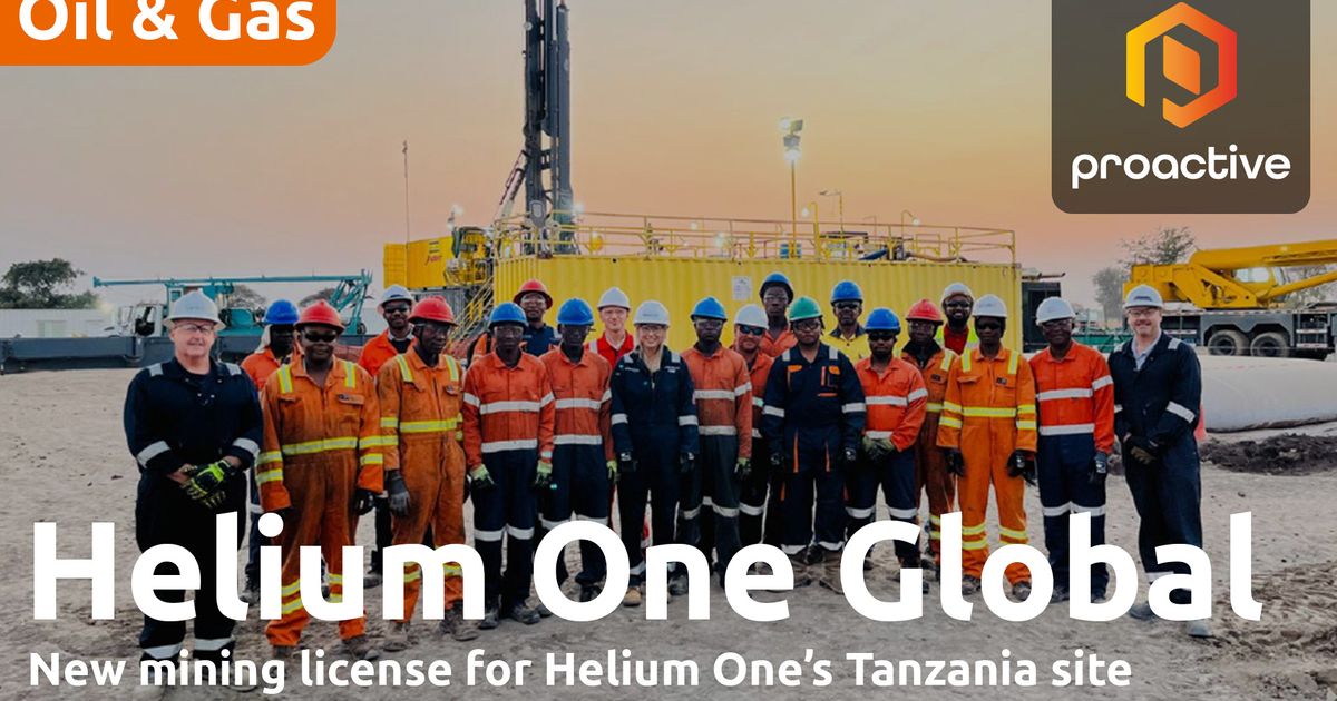Helium One CEO on Southern Rukwa mining licence & project funding | AIM ...