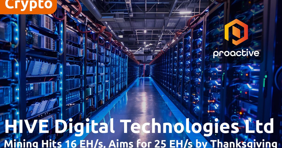 Hive Digital tops 16 EH/s hashrate, doubling Bitcoin output and ...
