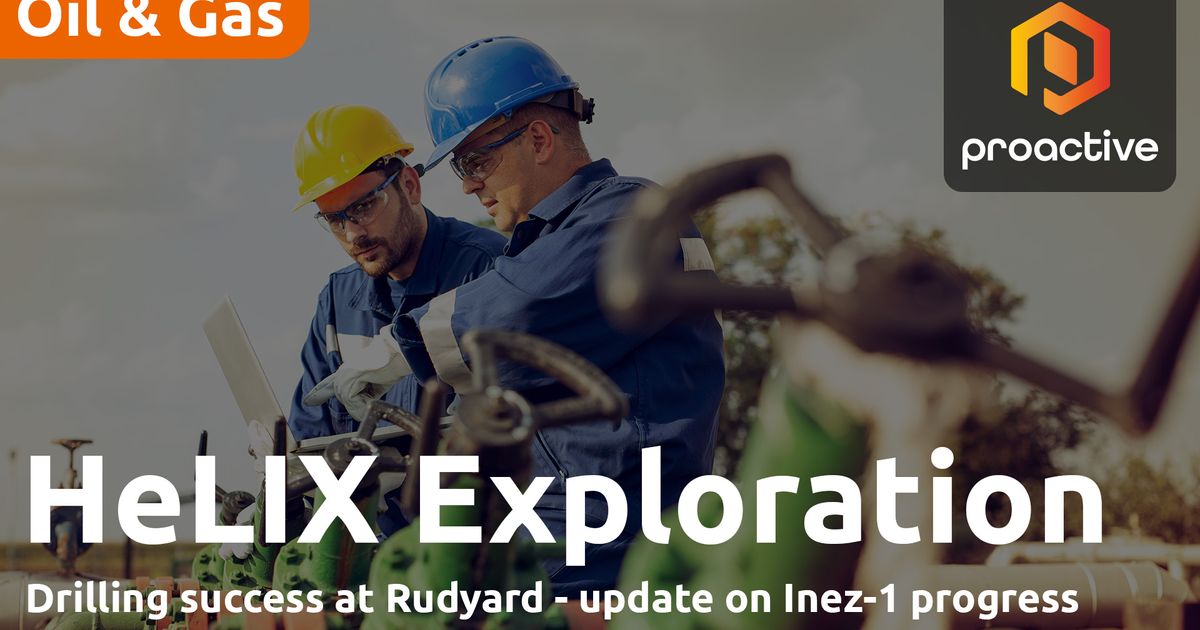 HeLIX Exploration achieves another milestone with Rudyard drilling ...