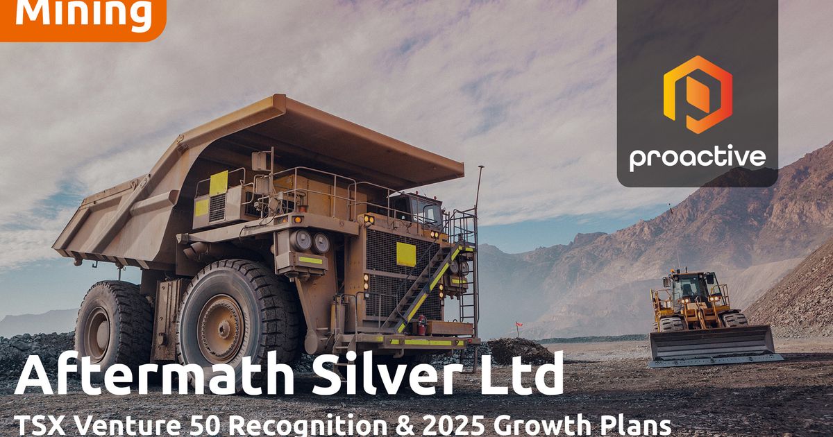 Aftermath Silver named to 2024 TSX Venture 50, ranking among top ...