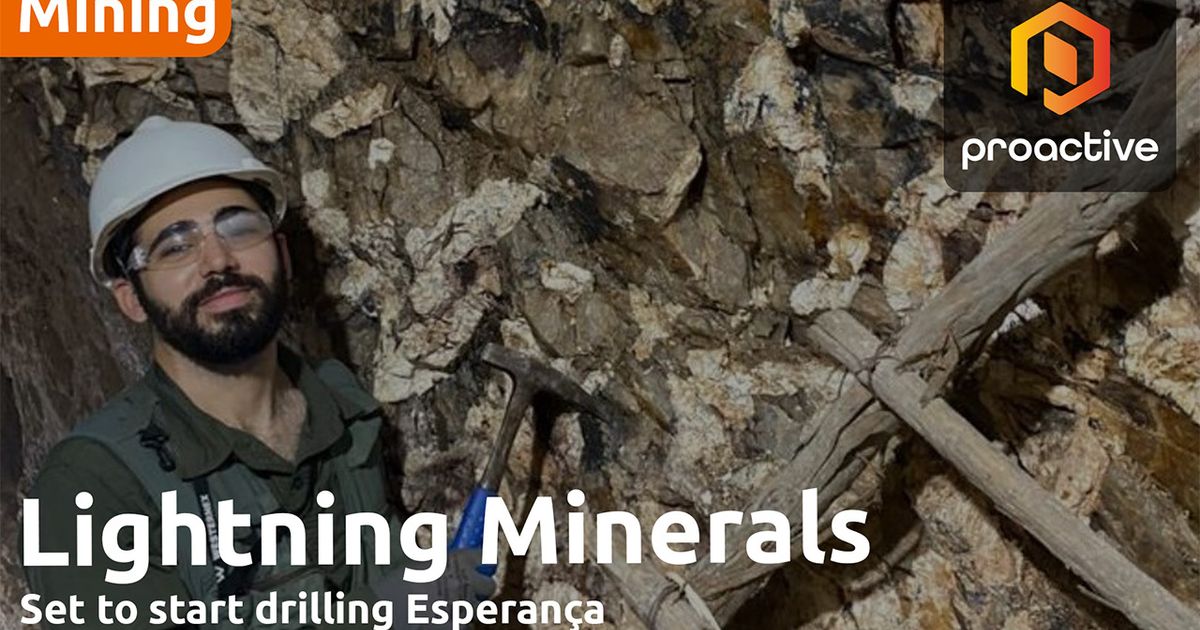 Lightning Minerals to start drilling at Esperança | ASX:L1M