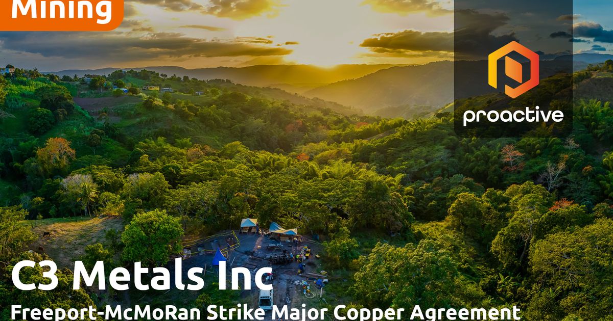 C3 Metals secures earn-In agreement with Freeport-McMoRan for Jamaican ...