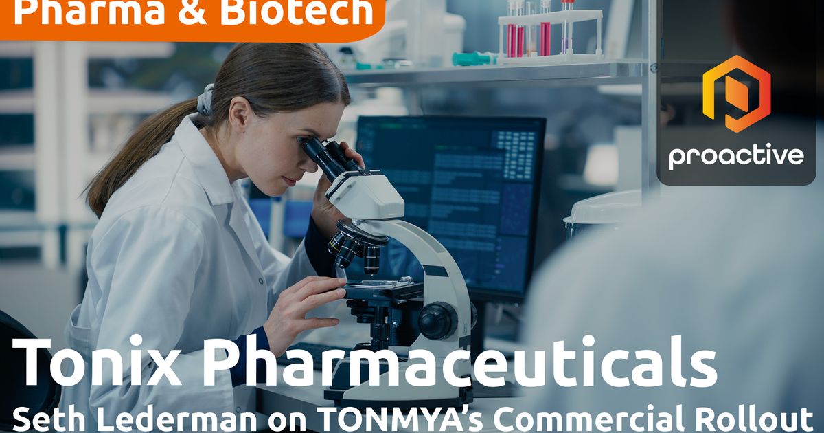 Tonix Pharmaceuticals launches TONMYA, a first-in-class non-opioid ...