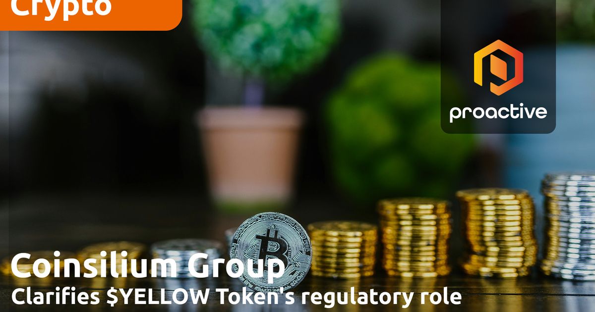 Coinsilium CEO breaks down Yellow token roadmap | AQSE:COIN, OTCQB:CINGF
