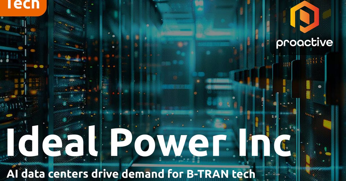 Ideal Power reports strong Q1 progress across AI Data centers and EV ...