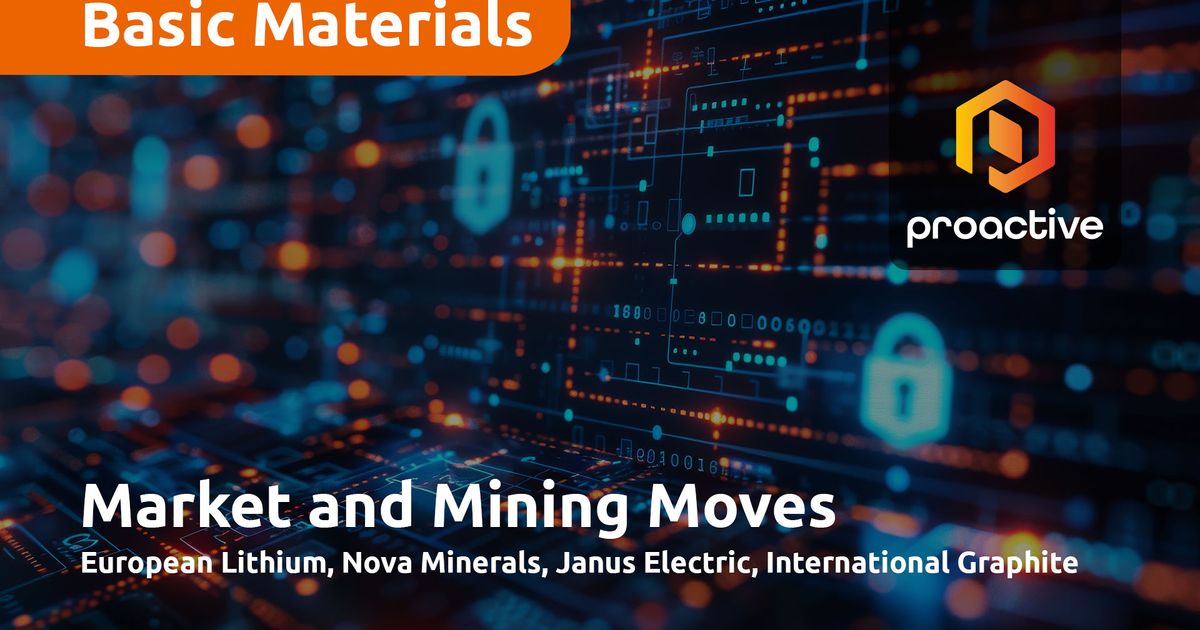 Just The Facts: European Lithium, Nova Minerals, Janus Electric ...
