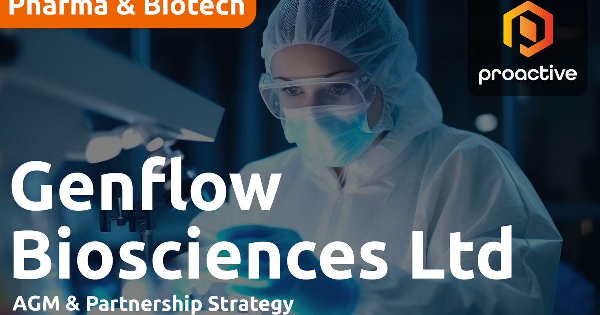 Negotiating from a position of strength: Genflow Biosciences CEO ...