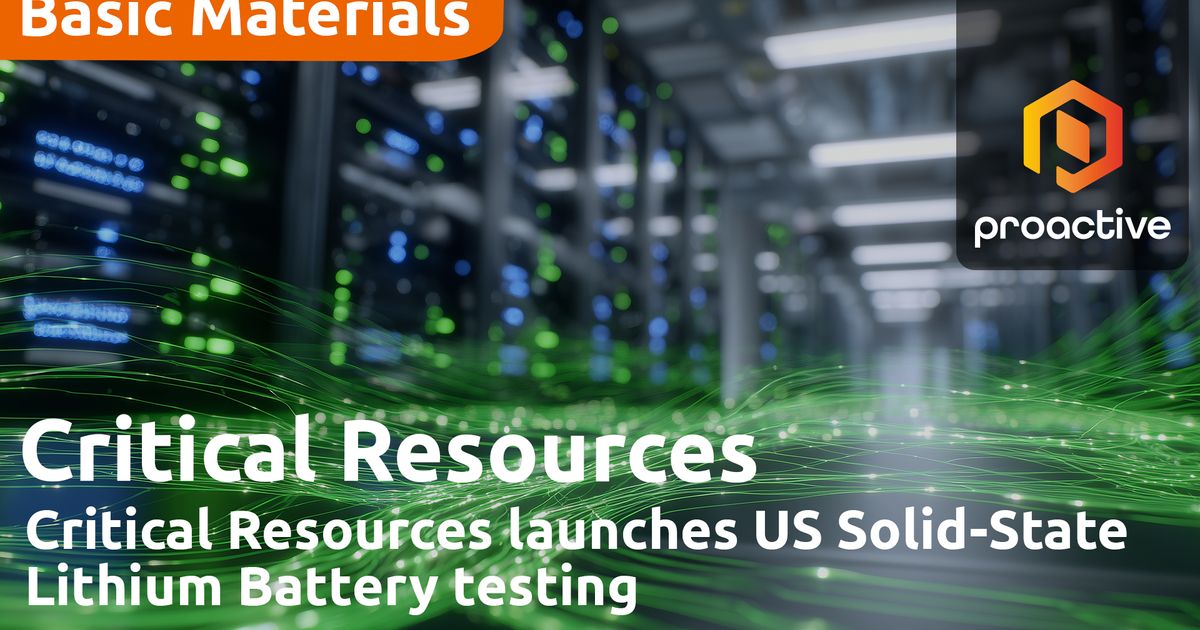 Critical Resources launches solid-state battery evaluation | ASX:CRR