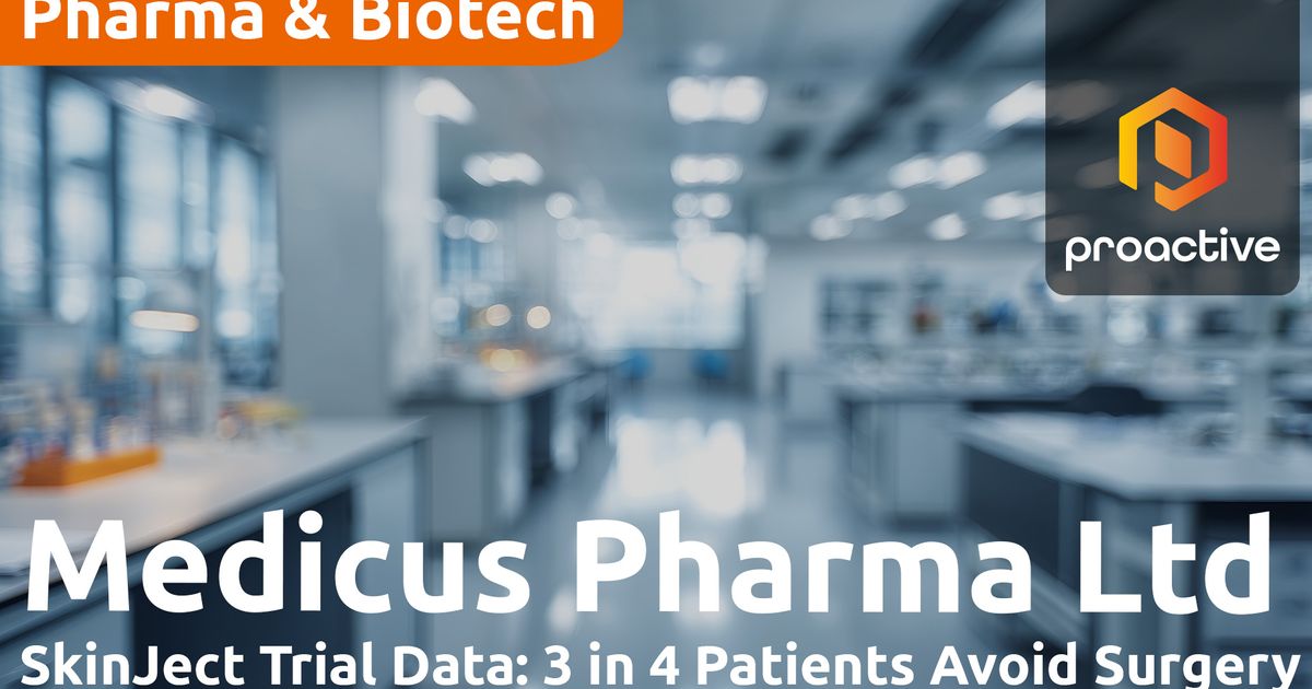 Medicus Pharma provides additional Phase 2 data for SkinJect Cancer ...
