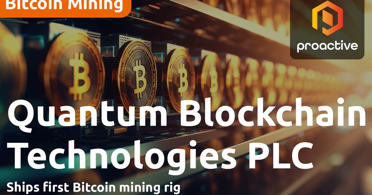 Quantum Blockchain Technologies CEO on bitcoin mining rig milestone ...