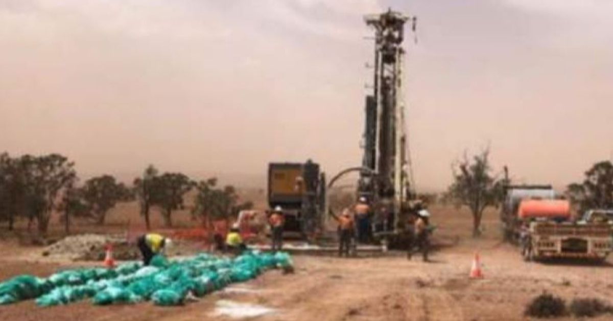 Talisman Mining about to start reverse circulation percussion drilling ...