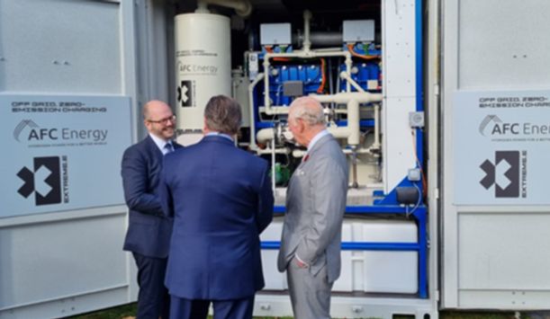 AFC Energy impresses Prince Charles with Extreme E hydrogen-powered ...