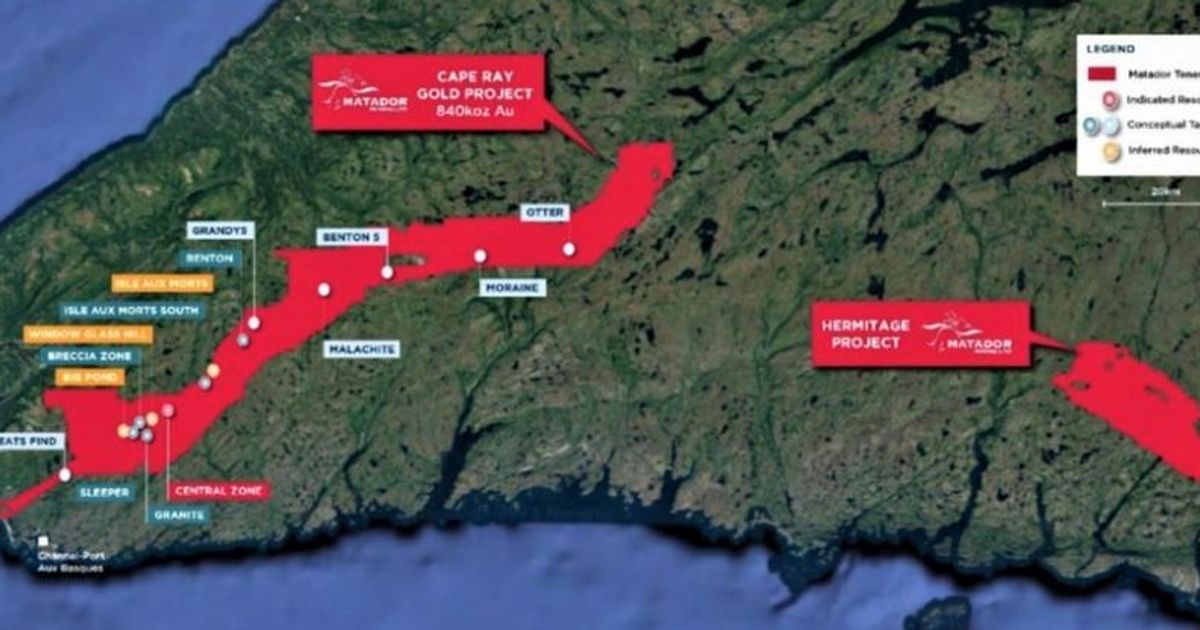 Matador Mining hits high-grade gold in winter drill program at Cape Ray ...