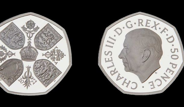 Royal Mint releases 50p coin design featuring King Charles III