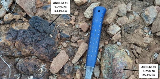 Azure Minerals visit to new Andover tenements offers high-grade nickel ...